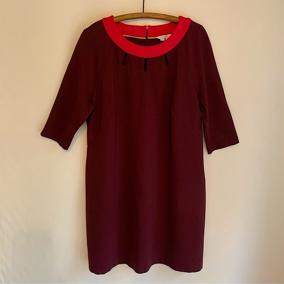 Boden | Dresses | Boden Colorblock Cut Out Shift Dress In 8l | Poshmark